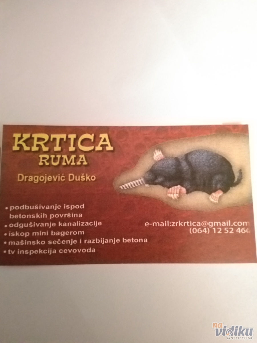 KRTICA ODGUŠENJE KANALIZACIJE, Ruma, radno vreme