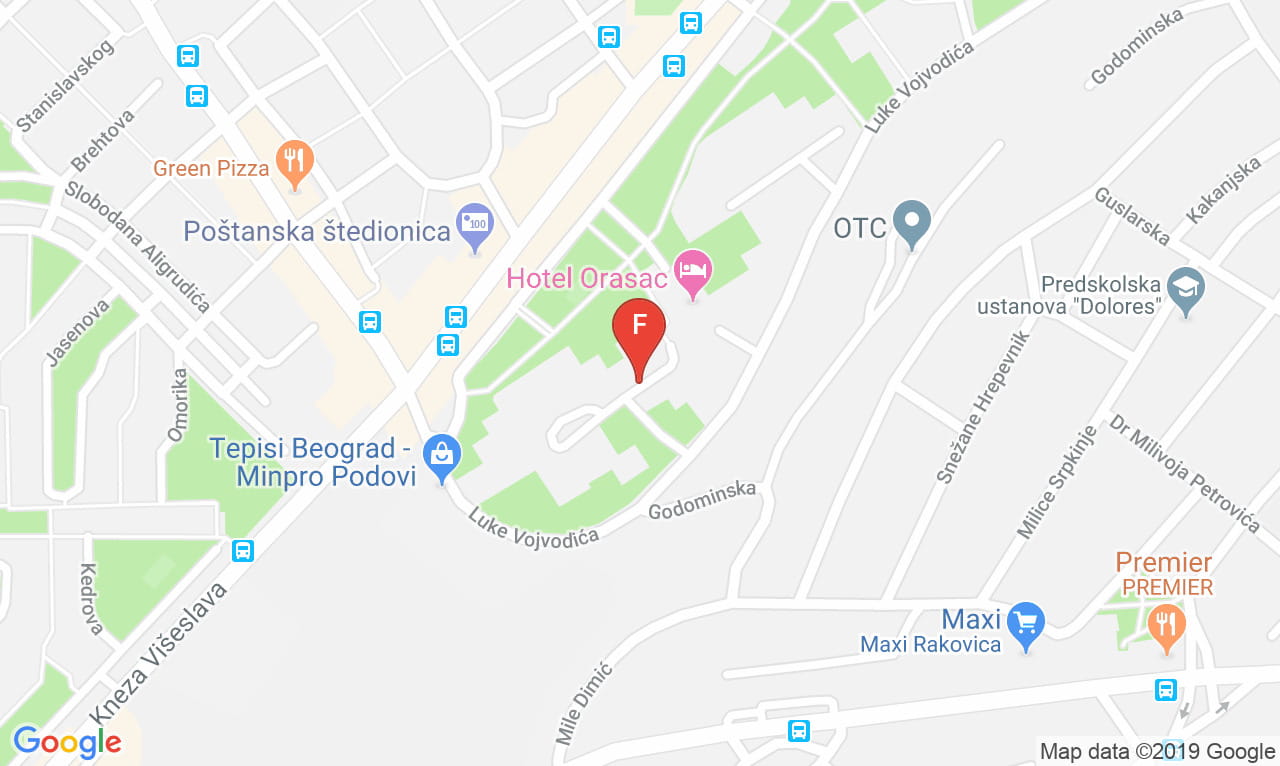 Mapa Max Refill Service servis štampača, Adresa: Luke Vojvodića 27a ...