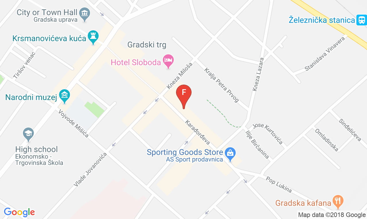 Mapa: Invest projekt, Adresa: Karađorđeva 37/1, Lokacija: Šabac