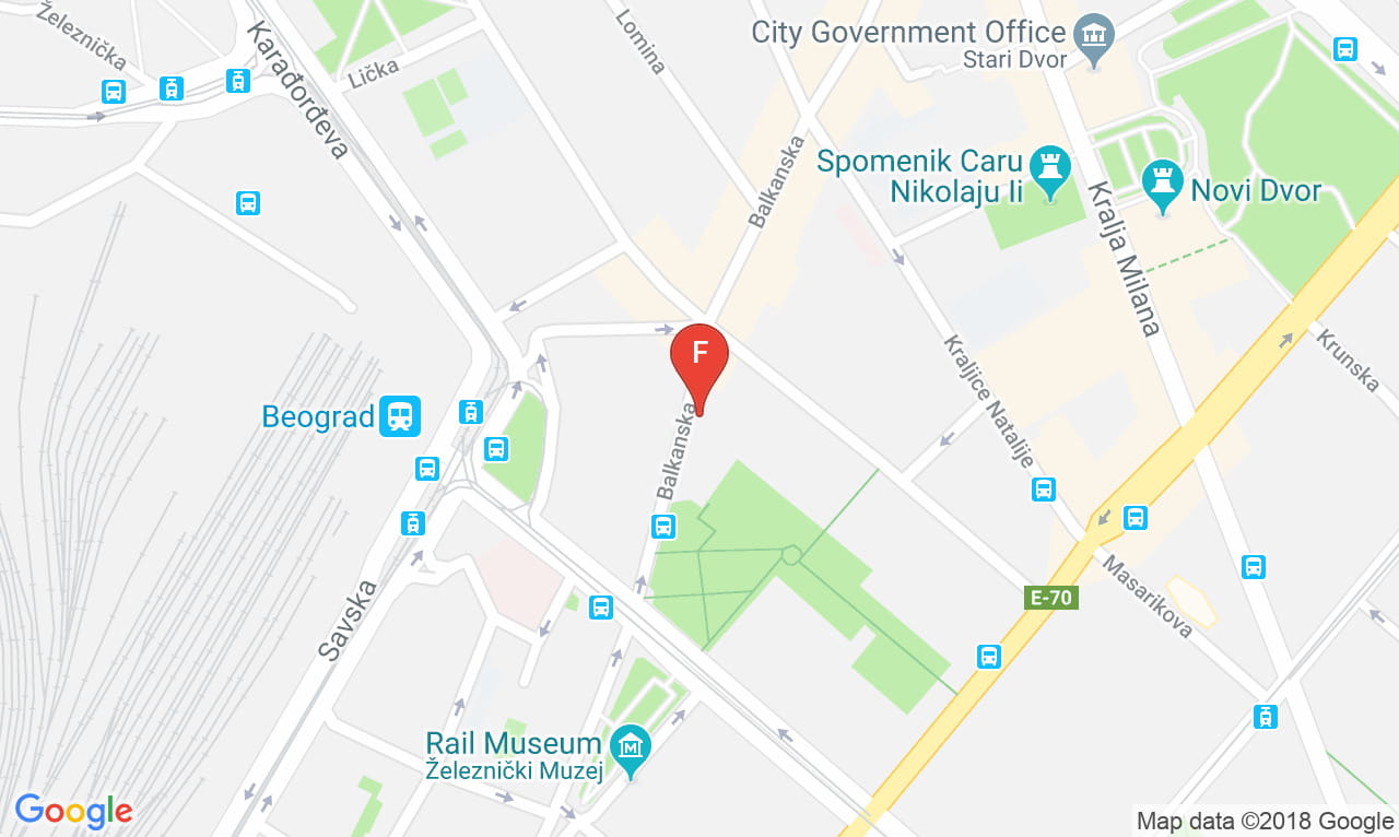 Mapa: Argus Turs turisticka agencija, Adresa: Balkanska 51, Lokacija ...