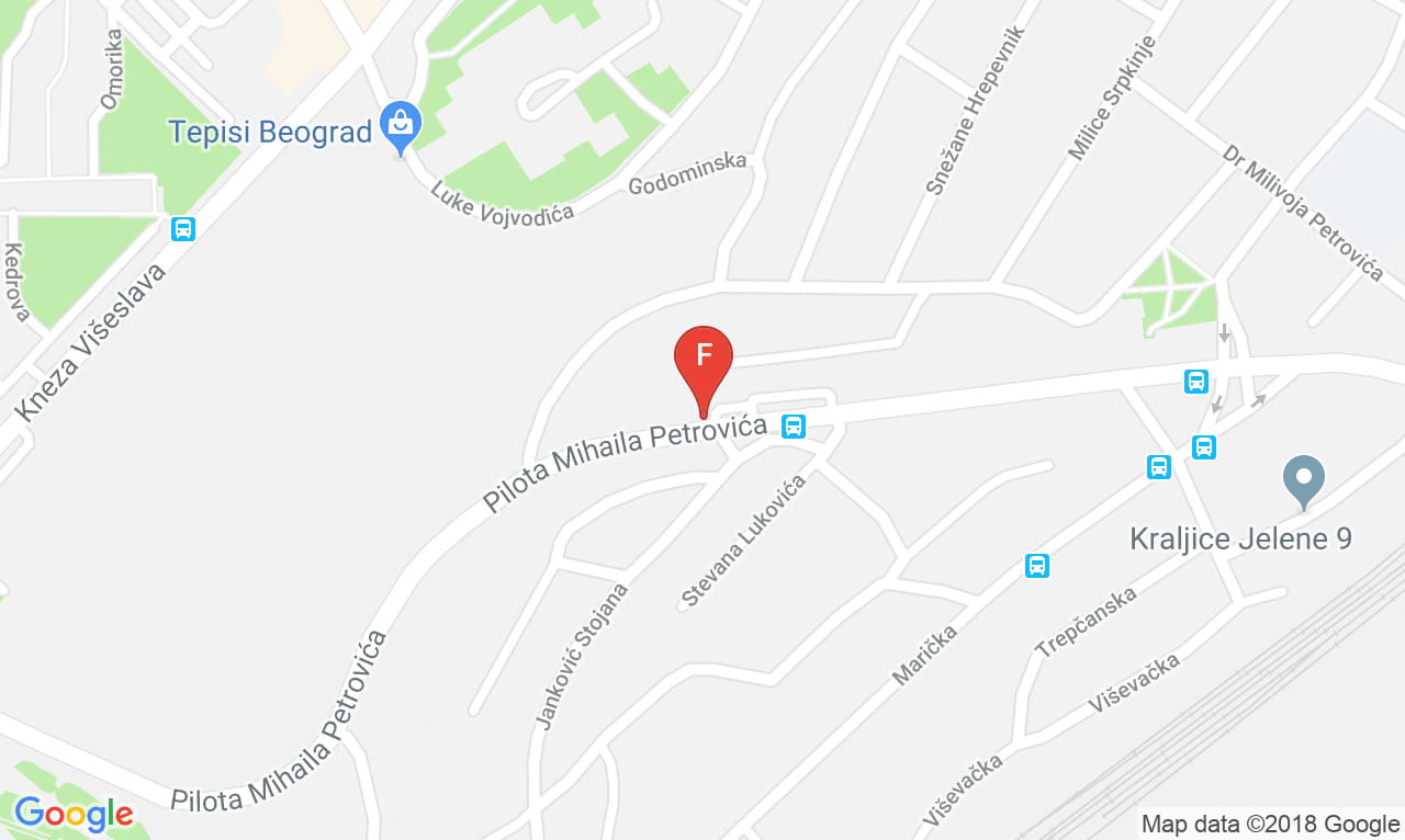 Mapa: Goga Frizerski salon, Adresa: Pilota Mihaila Petrovića 14a ...