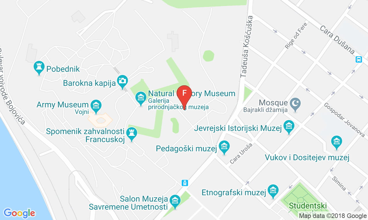 Mapa: Kafana Mali Kalemegdan, Adresa: Carigradski drum 2, Lokacija: Beograd