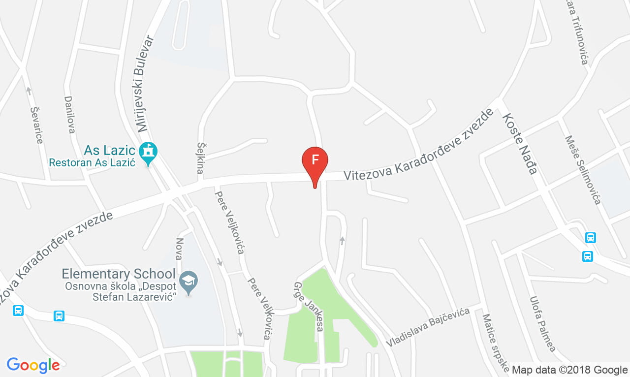 Mapa Radojko Lukic vulkanizerska radnja, Adresa: Vitezova Karadjordjeve ...