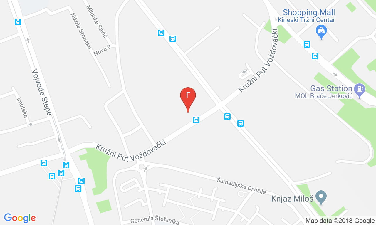 Mapa: Auto delovi Vest International, Adresa: Vozdovacki kruzni put 17 ...