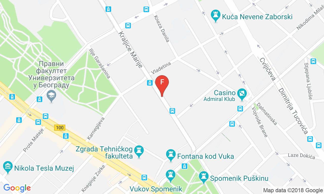 Mapa: Boje i Lakovi Silex, Adresa: Kraljice Marije 23, Lokacija: Beograd