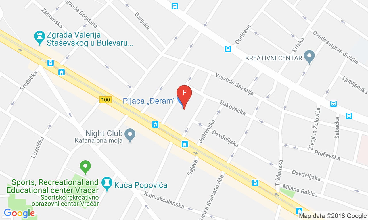 Mapa: Bravarska radnja Kristina Rdr, Adresa: Djeram Pijaca, lokal 51 ...