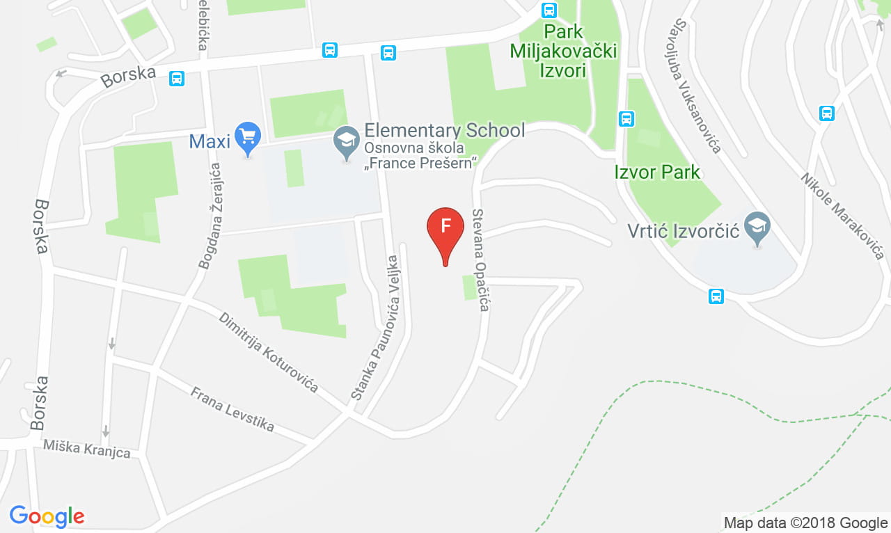 Mapa: Drvena Stolarija Mera Komerc, Adresa: Stanka Paunovića 66 ...