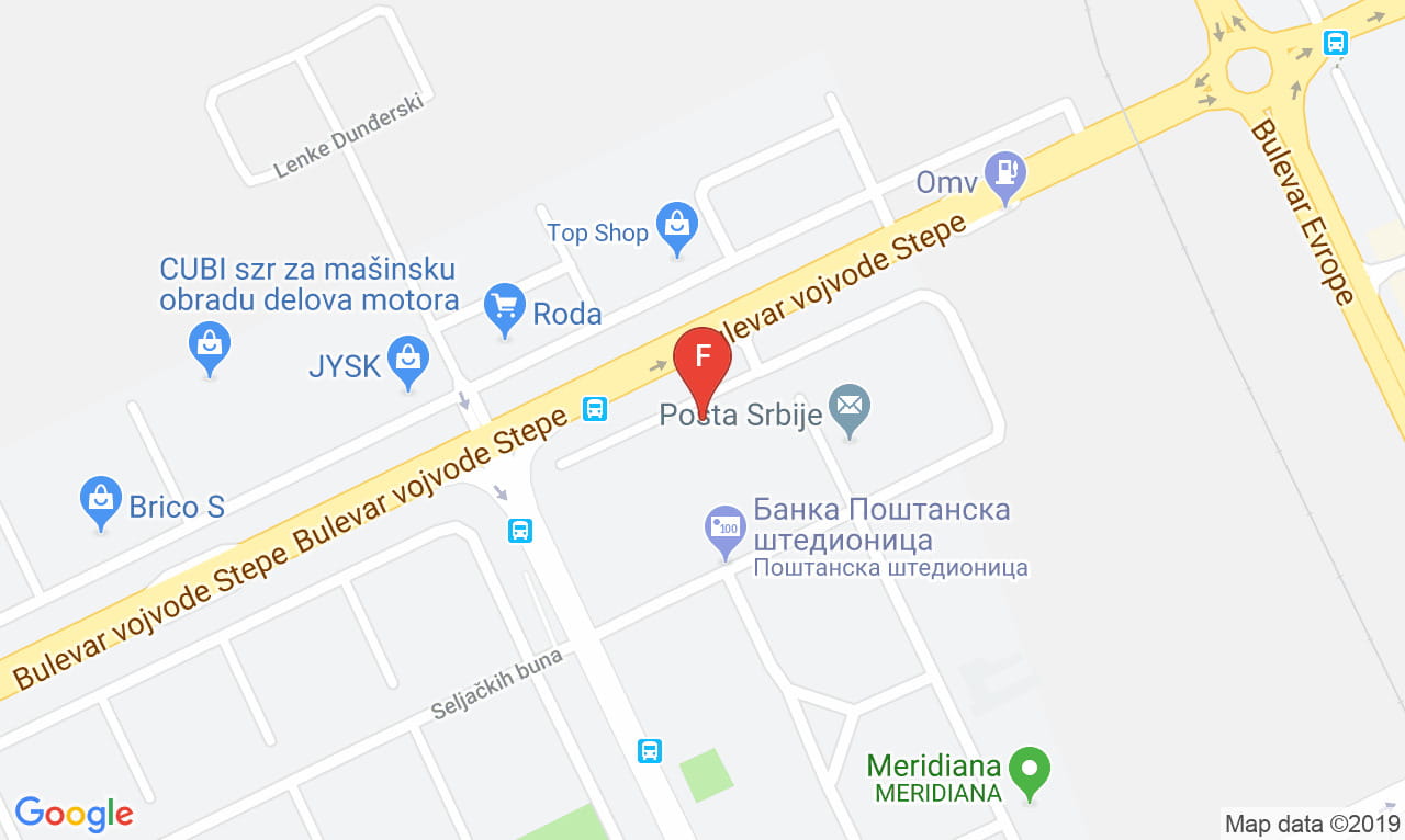 Mapa Vaskularni centar Popović, Adresa: Rodoljuba Čolakovića 8 ...