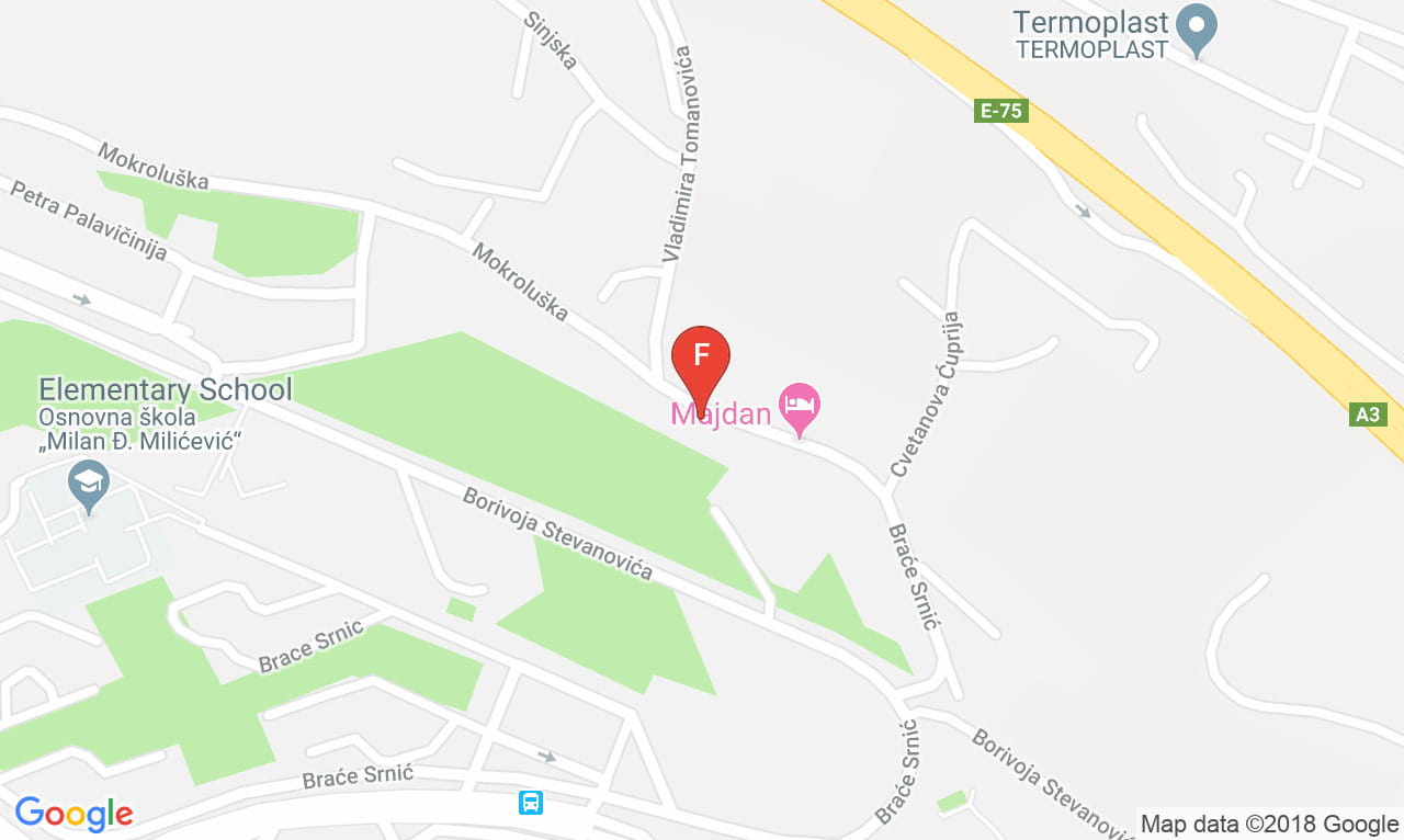 Mapa: Auto servis Dumit, Adresa: Mokroluska 174, Lokacija: Vozdovac