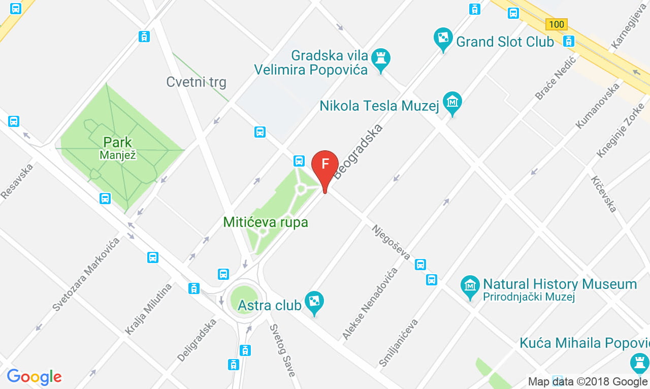 Mapa Svila, Adresa: Beogradska 18, Lokacija Vracar, Beograd