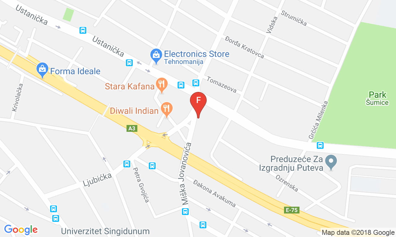 Mapa: Auto gas Ekoluka, Adresa: Ozrenska 66, Lokacija: Vozdovac