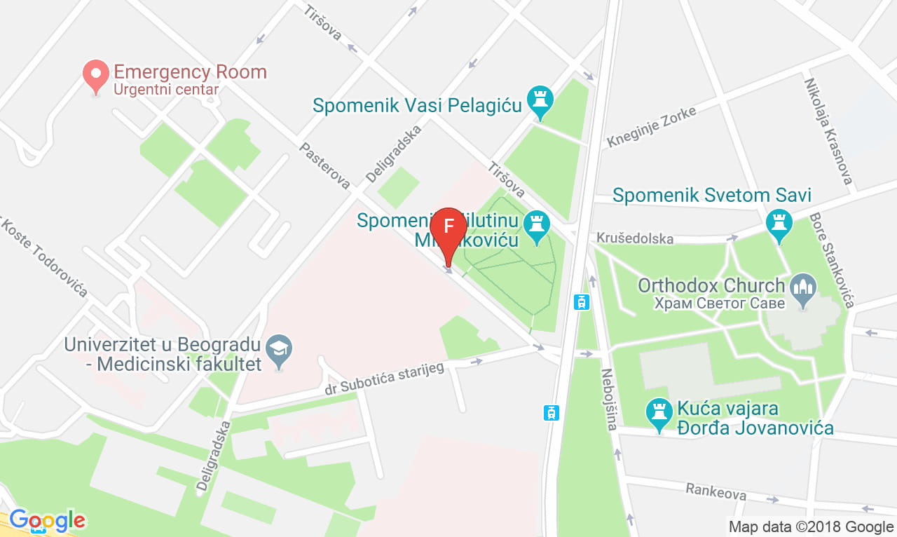 Mapa: Apoteka Paster, Adresa: Pasterova 14b, Lokacija: Beograd