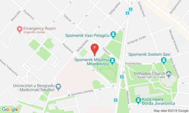 Kontakt, Mapa: Univerzitetska decija klinika, Adresa: Tiršova 10 ...