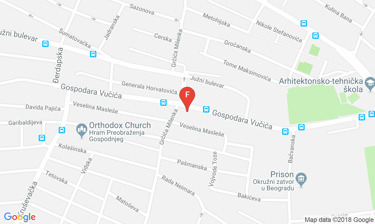 Mapa 2m2 Rent a car, Adresa: Gospodara Vučića 156, Lokacija: Voždovac ...