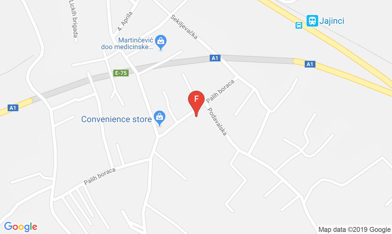 Mapa: Auto plac AM, Adresa: Palih Boraca 46, Lokacija: Surcin