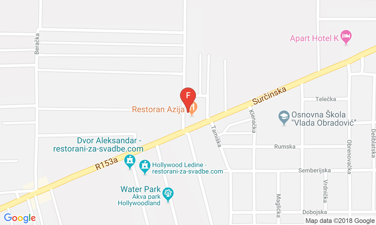 Mapa Spa centar SQUASH 011, Adresa: Vojvodjanska 427, Lokacija: Surcin ...