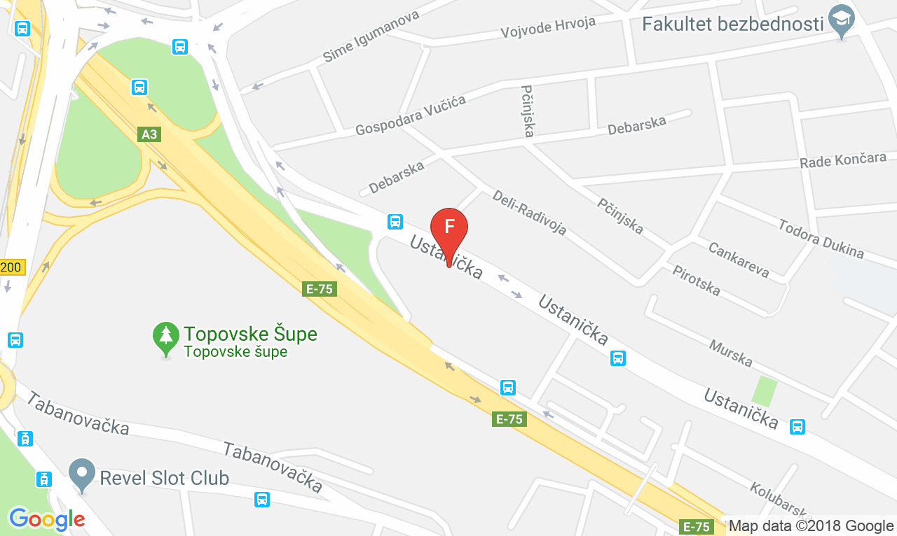 Mapa: Viljuskari Galeb Group, Adresa: Ustanicka 12a, Lokacija: Vozdovac