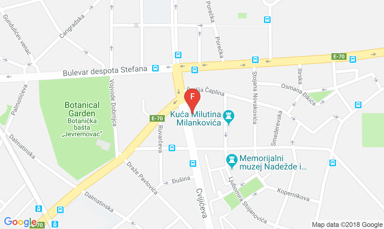 Mapa Boje i lakovi Dekostar, Adresa: Cvijiceva 33, Lokacija Palilula ...