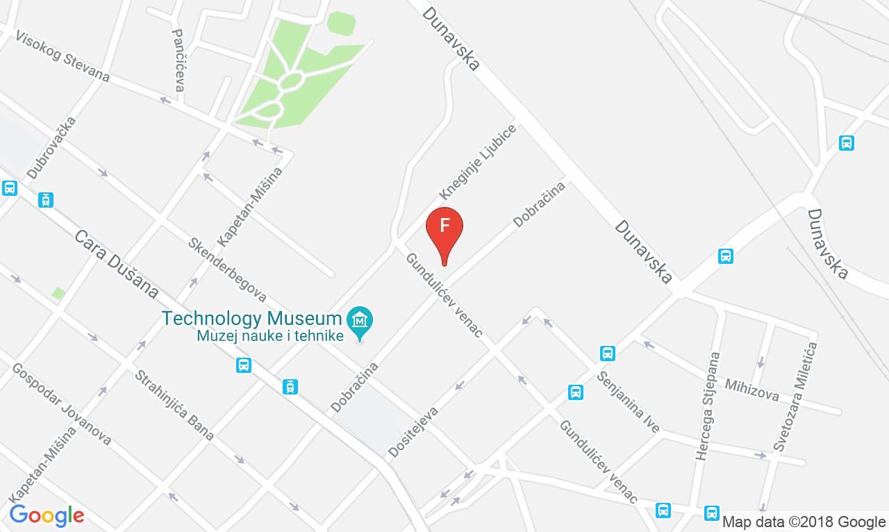 Mapa HELIANTUS YOGA, Adresa: Dobračina 55, Lokacija Stari grad, Beograd