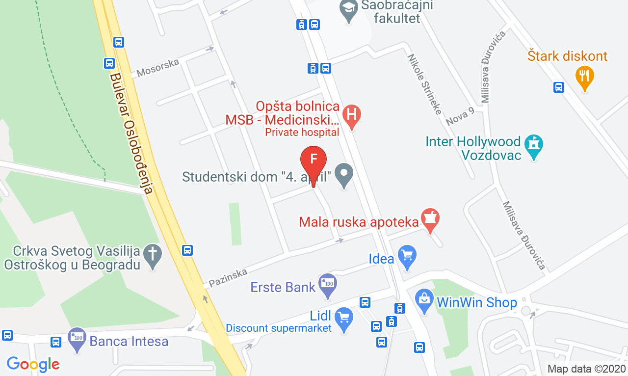 Mapa Zdravstveni Ćigong, Adresa: Imotska 1, Lokacija Vozdovac, Beograd