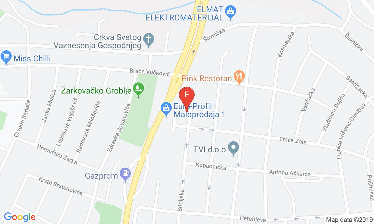 Mapa Prodaja polovne bele tehnike Peric, Adresa: Bitoljska 16a ...