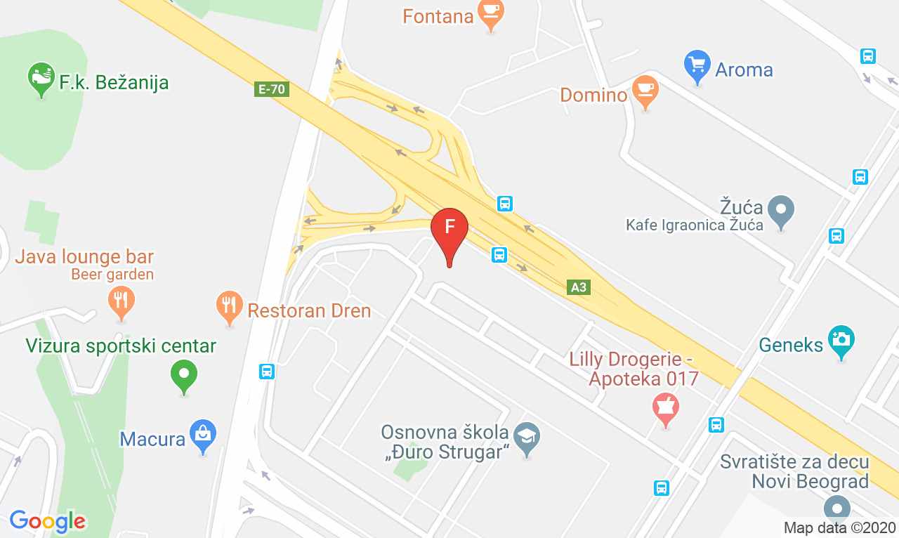 Mapa Agencija za selidbe Beotim Plus, Adresa Bulevar Arsenija ...