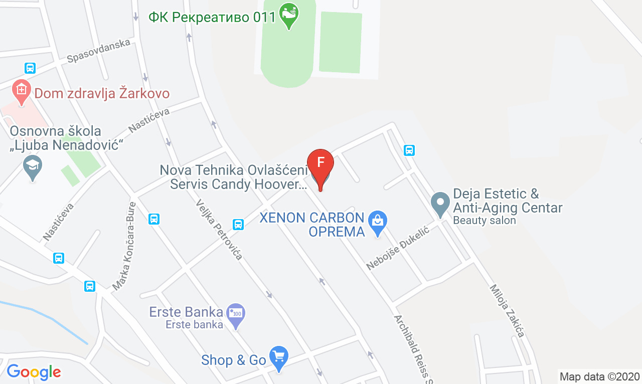 Mapa Nova Tehnika delovi i servis bele tehnike, Adresa: Arčibalda Rajsa ...