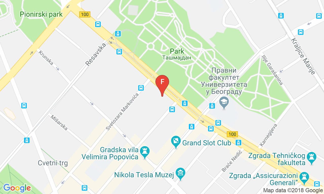 Mapa Zlatara Fiera, Adresa: Bulevar kralja Aleksandra 54, Lokacija ...