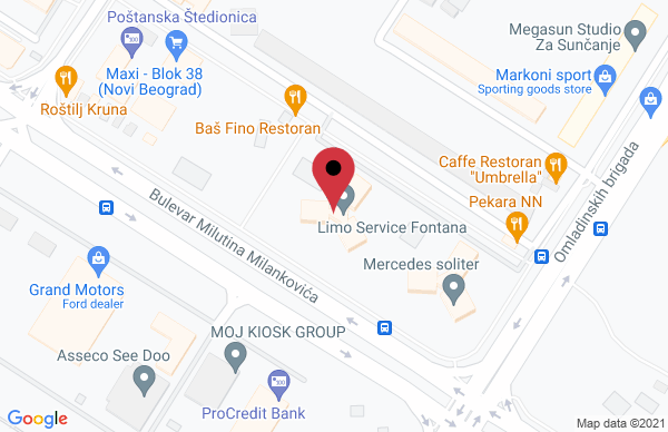 Kontakt, Mapa: Restoran Bon Appetit, Adresa: Bulevar Milutina ...