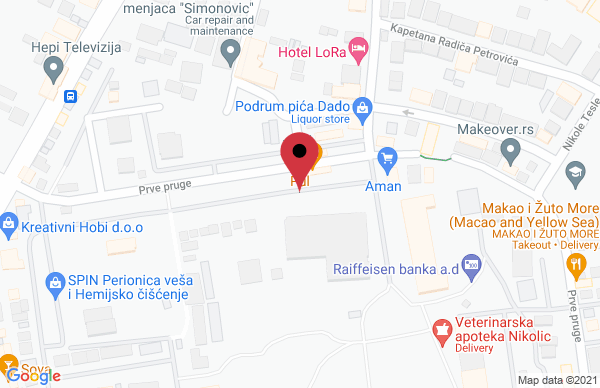 Kontakt, Mapa: Registracija vozila Neoeon, Adresa: Prve pruge 37n ...