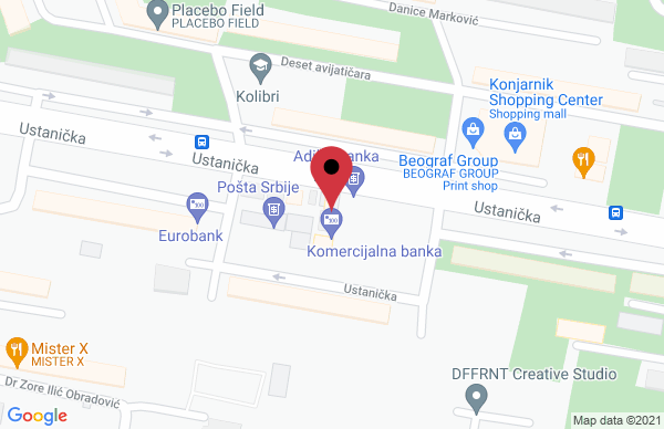 Mapa: Registracija vozila Kurirko, Adresa: Ustanicka 189/3, Lokacija ...