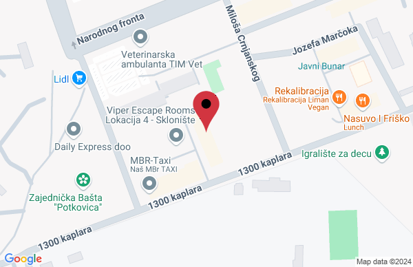 Mapa Trajna šminka Tanja Popov, Adresa: Ive Andrica 19, Lokacija Novi Sad