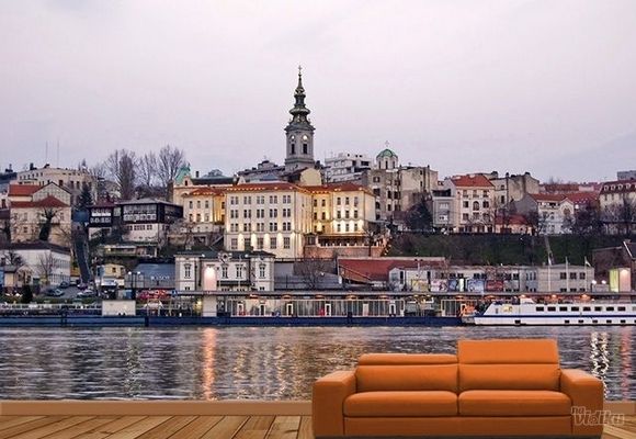 Gradovi i Spomenici Foto Tapete - Beograd sa Reke, cena, prodaja ...