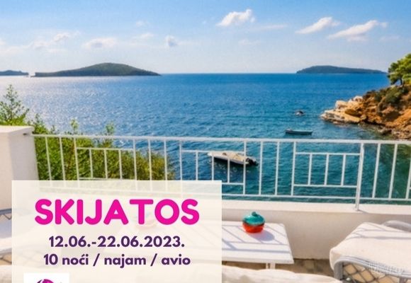 Skijatos leto 2023, Cena - Angelos Travel, Vračar, Beograd