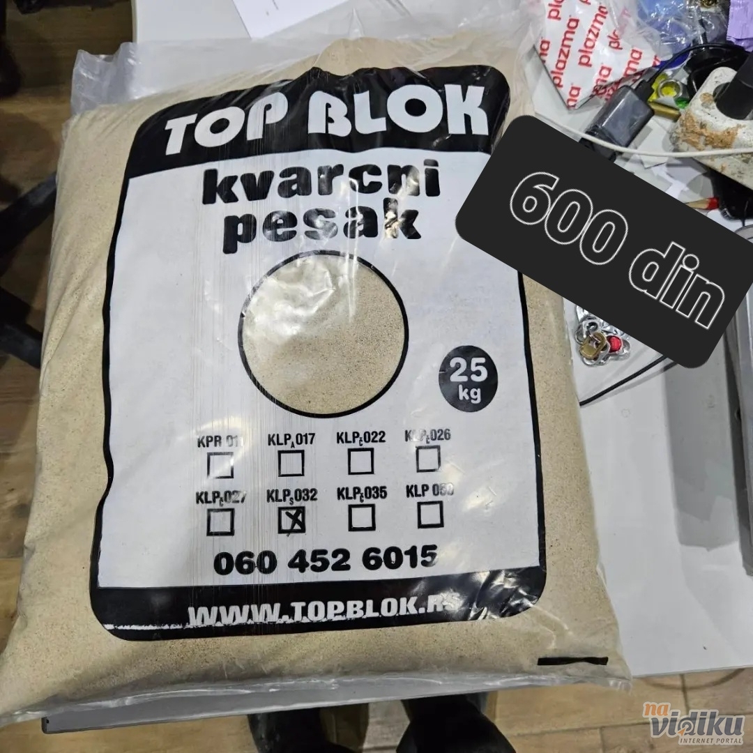 Kvarcni pesak, Cena - Top Blok betonska galanterija, Čukarica, Beograd